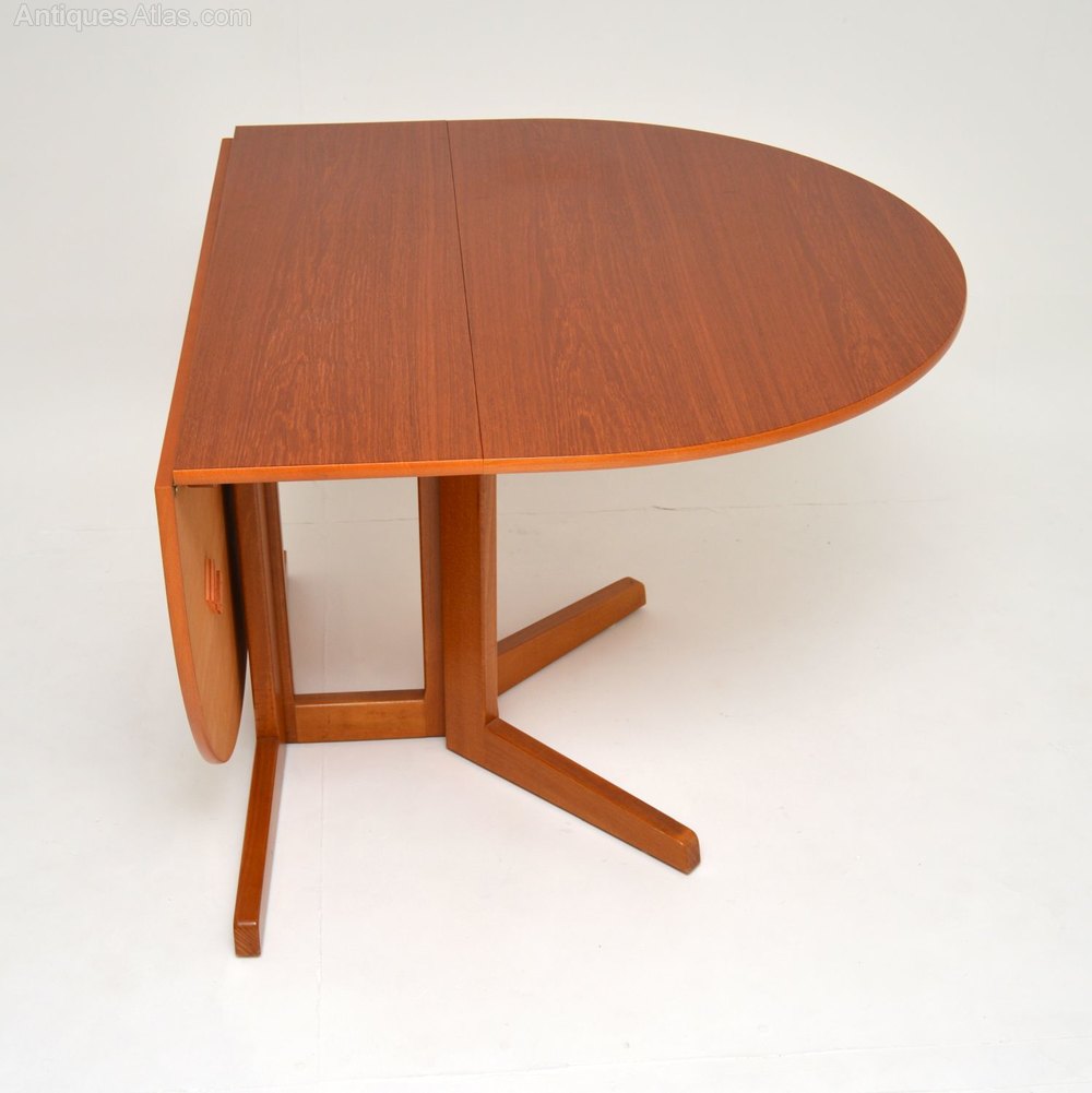 Antiques Atlas - Danish Teak Vintage Drop Leaf Dining Table