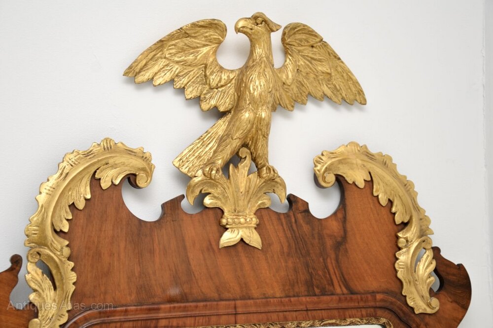 Antiques Atlas - Large Antique Georgian Period Mahogany Gilt Mirror ...