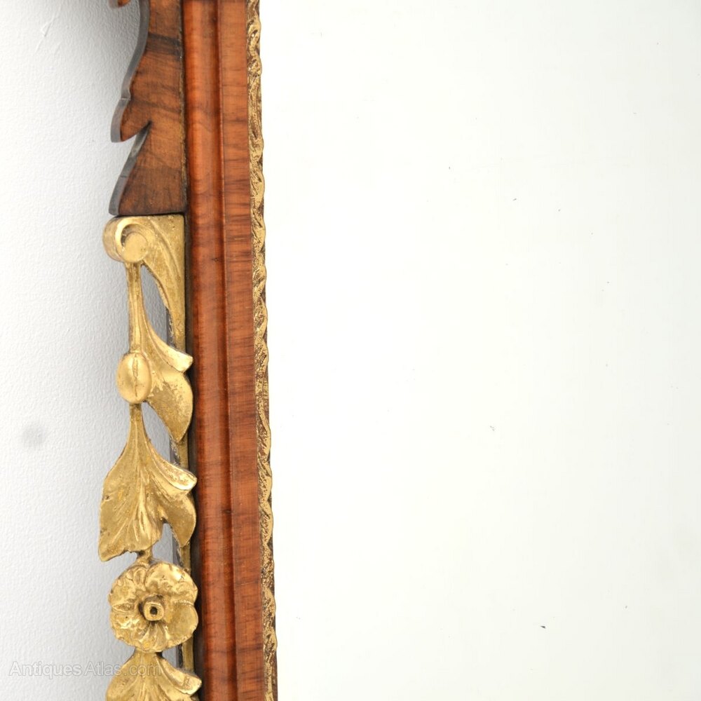 Antiques Atlas - Large Antique Georgian Period Mahogany Gilt Mirror ...