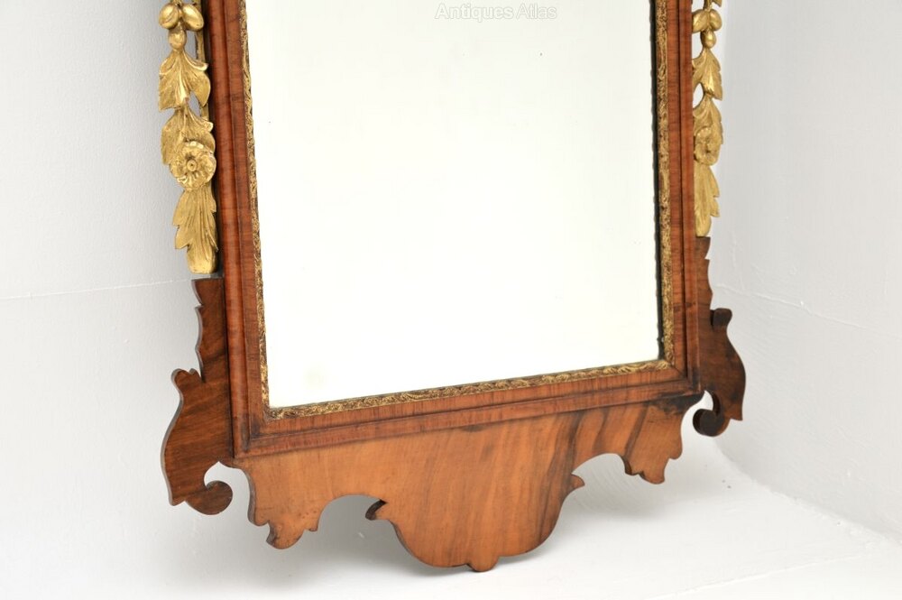Antiques Atlas - Large Antique Georgian Period Mahogany Gilt Mirror ...