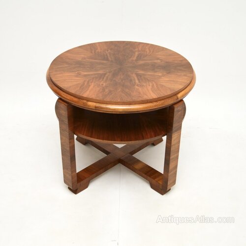 Large Figured Walnut Art Deco Coffee Table as592a14656 / 12872 ...