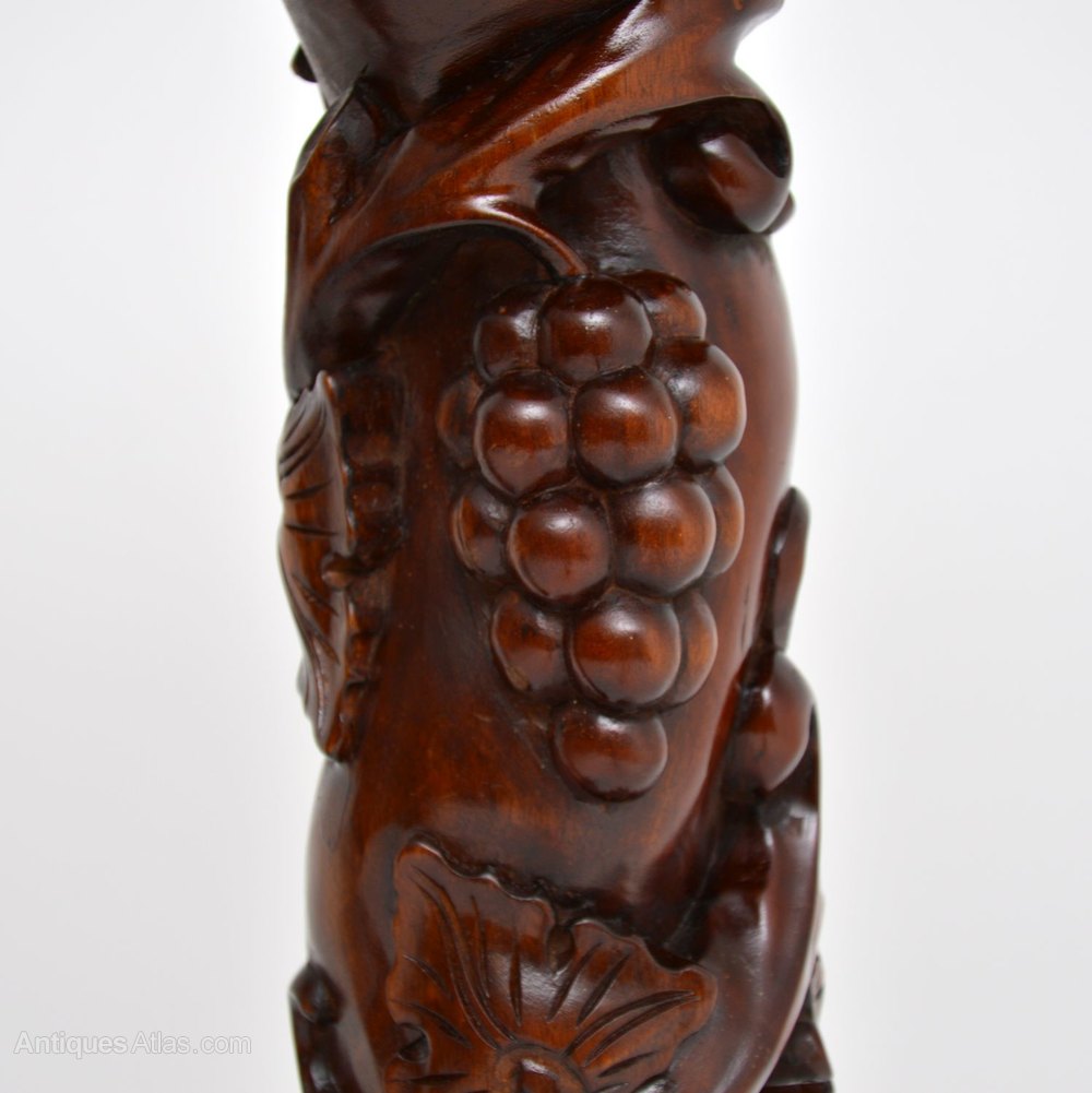 Antiques Atlas - Pair Of Victorian Style Carved Mahogany Columns