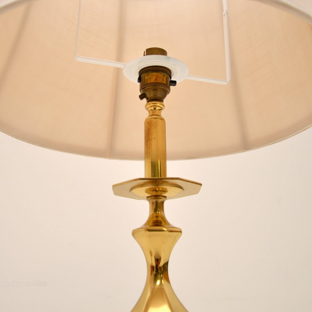 Antiques Atlas - Pair Of Vintage Brass Table Lamps as592a12220 / 10425