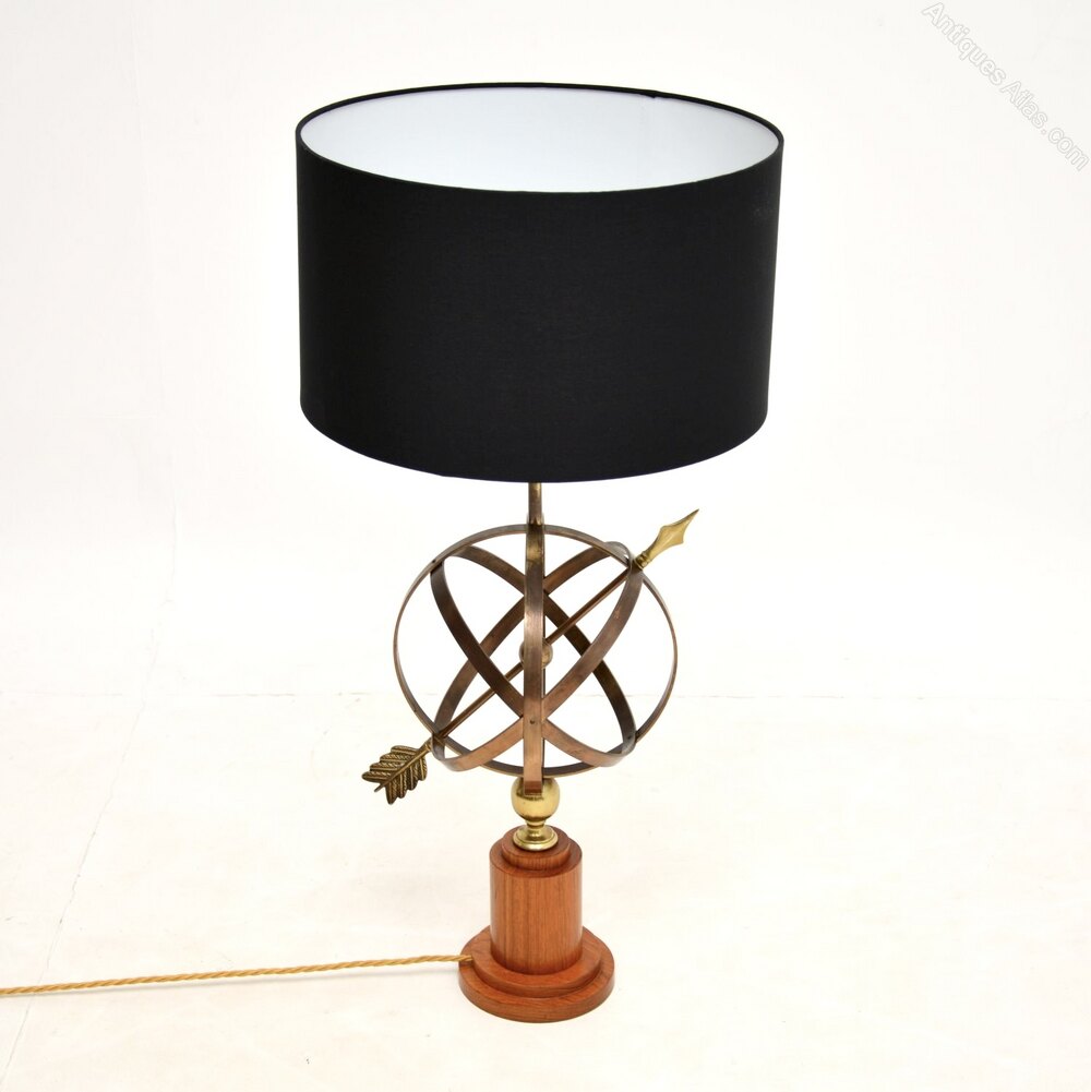 Antiques Atlas - Vintage Brass Armillary Sphere Table Lamp as592a13584 ...