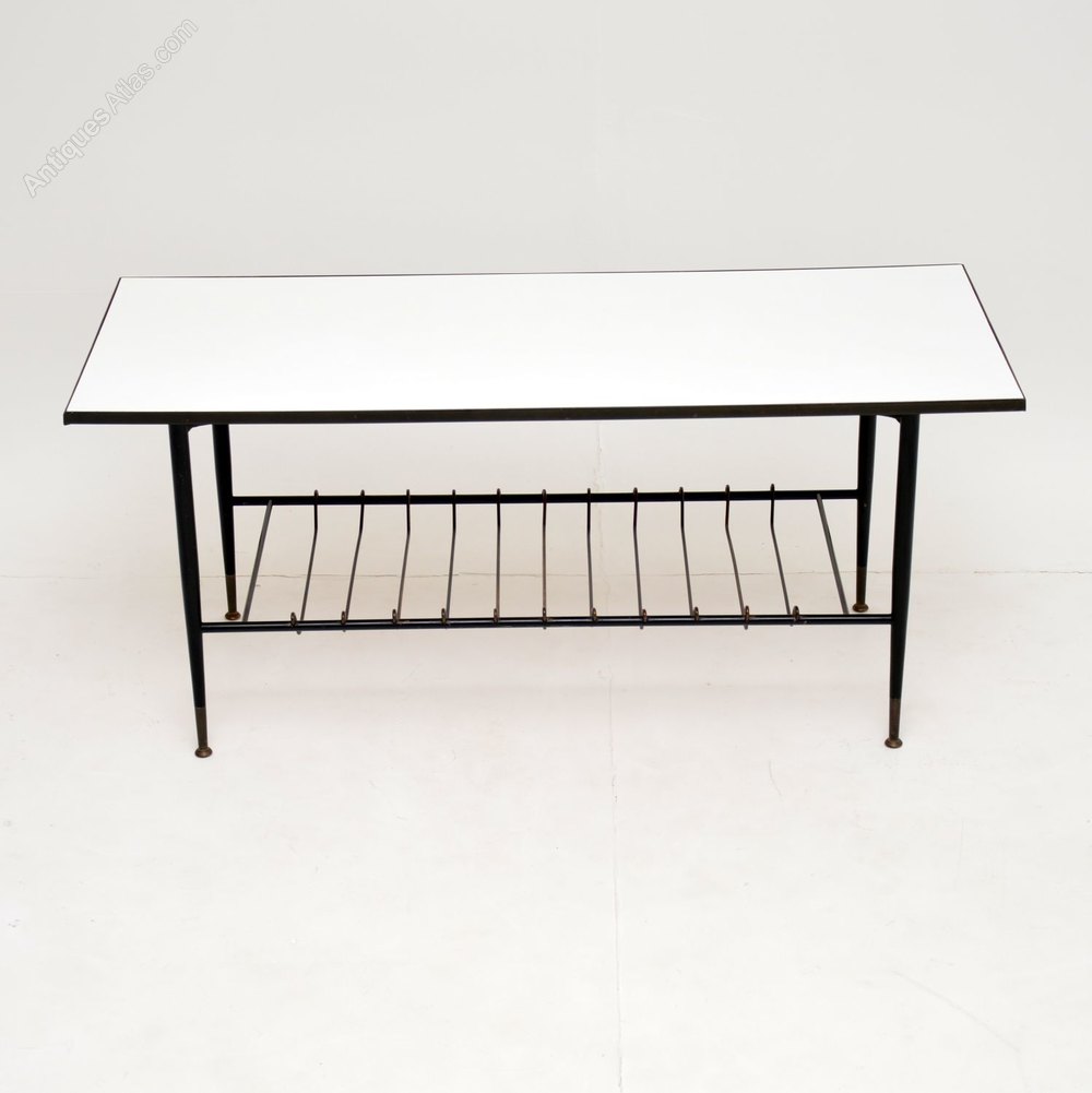 Antiques Atlas - Vintage Brass & Formica Coffee Table By JWC Payne ...