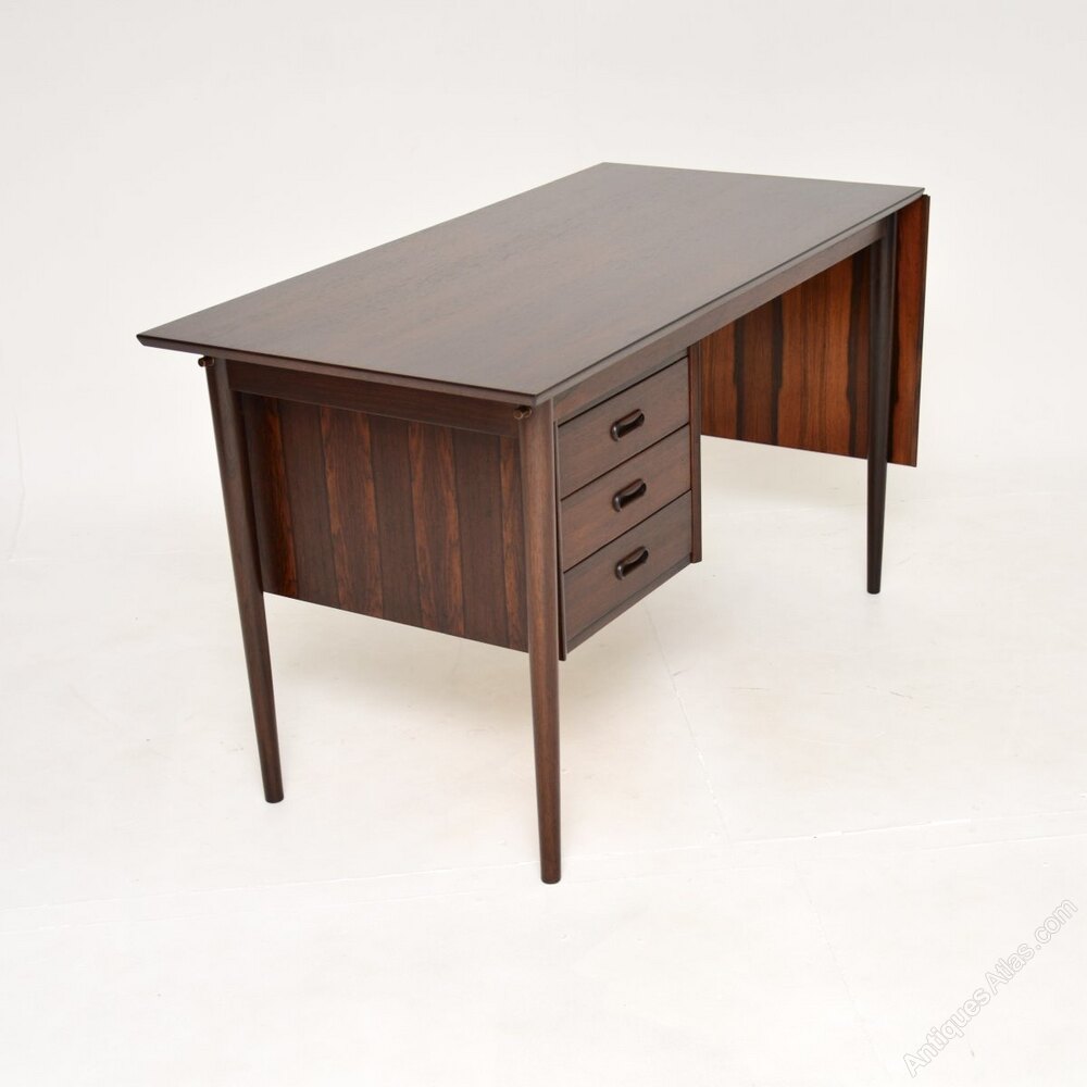 Antiques Atlas - Vintage Danish Rosewood Drop Leaf Desk as592a12902 / 11118
