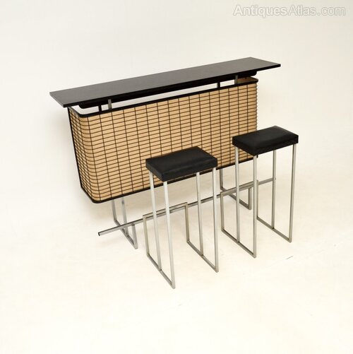 Antiques Atlas - Vintage Drinks Bar And Pair Of Bar Stools as592a12282 ...