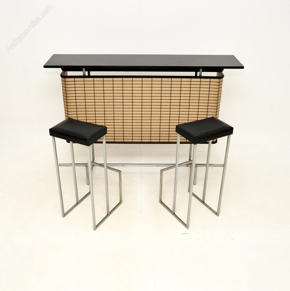 Antiques Atlas - Vintage Drinks Bar And Pair Of Bar Stools as592a12282 ...