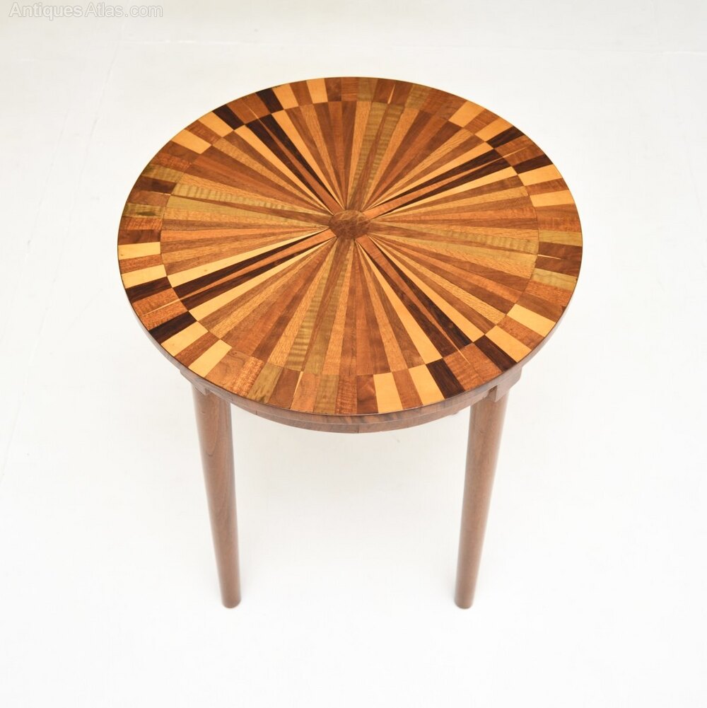 Antiques Atlas - Vintage French Inlaid Starburst Side Table as592a13455 ...