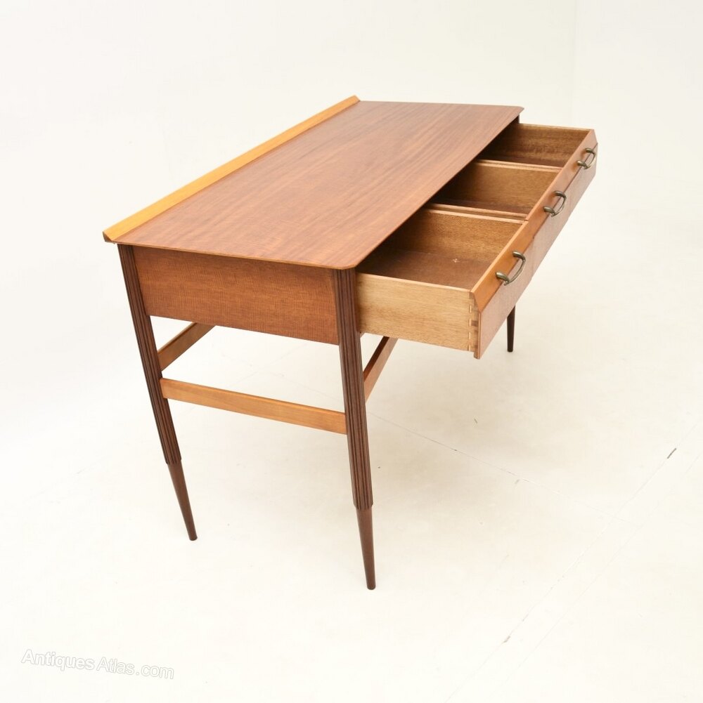 Antiques Atlas - Vintage French Satin Wood Desk / Console Table ...