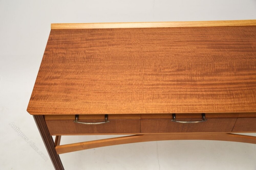 Antiques Atlas - Vintage French Satin Wood Desk / Console Table ...