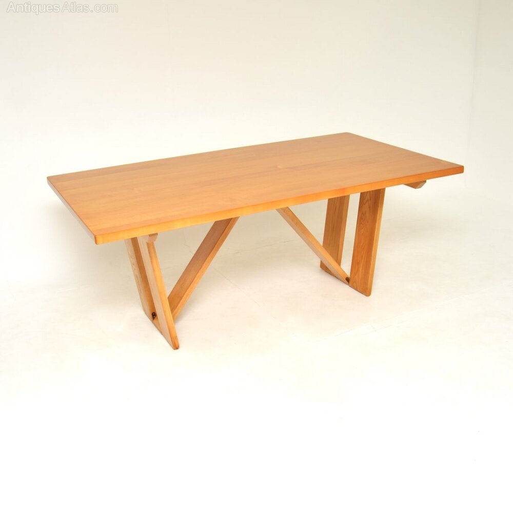 Antiques Atlas - Vintage Italian Dining Table And Leather Chairs ...