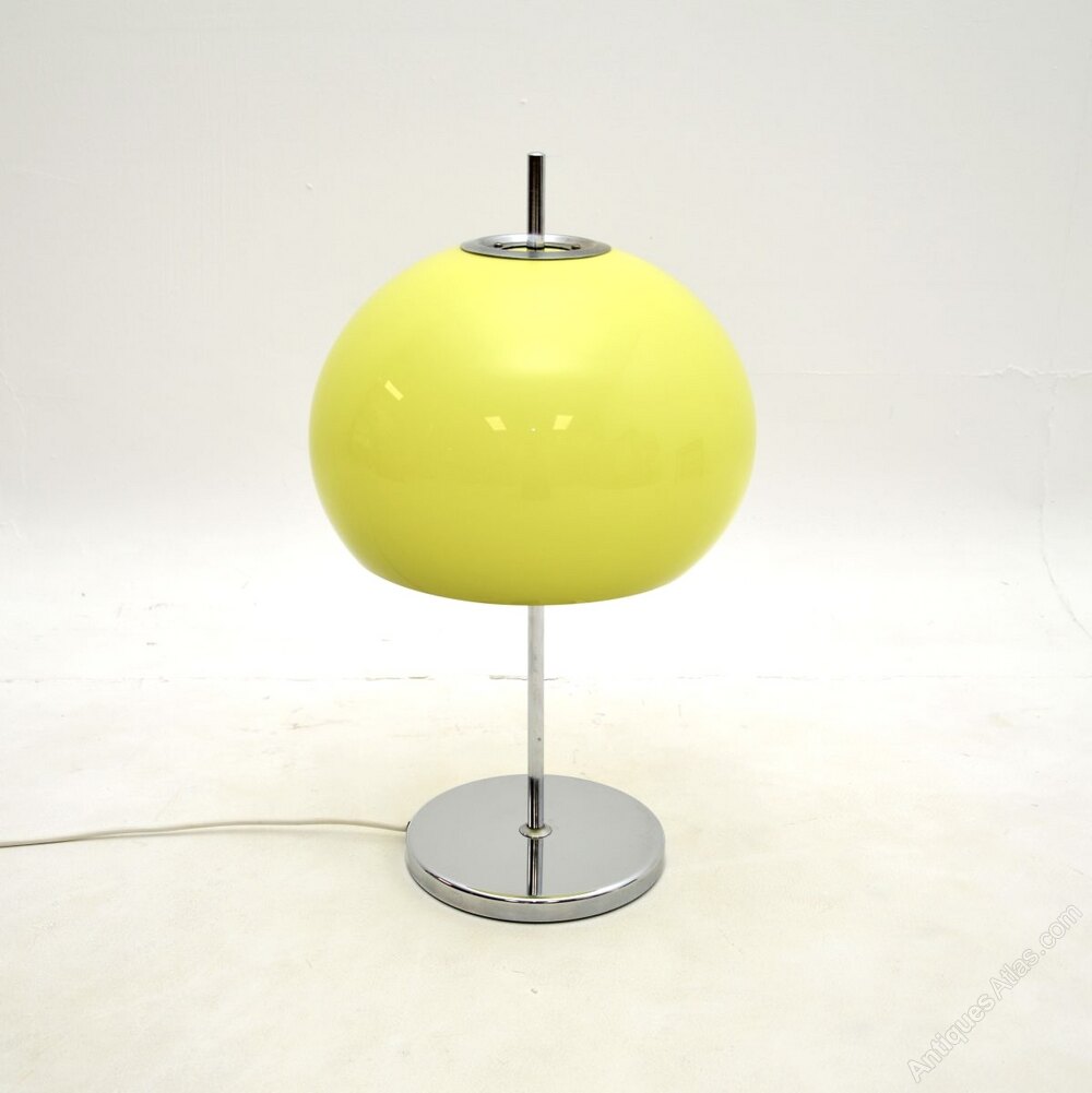 Antiques Atlas - Vintage Italian Guzzini Style Chrome Mushroom Lamp ...