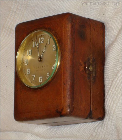 Antiques Atlas - A Swiss Made Art Deco 'Electric' Travel Clock