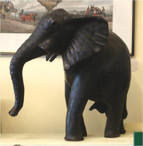 Antiques Atlas - A Large And Impressive African Elephant Carving