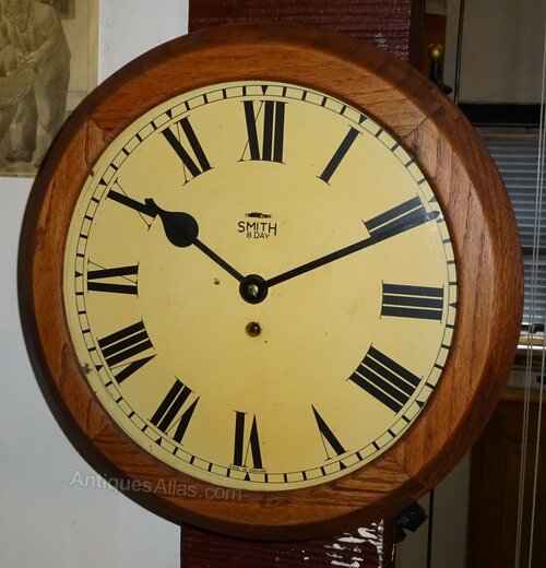 Antiques Atlas - A Very Handsome ‘Smith Empire’ Wall Clock