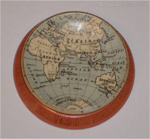 Antiques Atlas - A Very Rare ‘World Map’ Match Striker