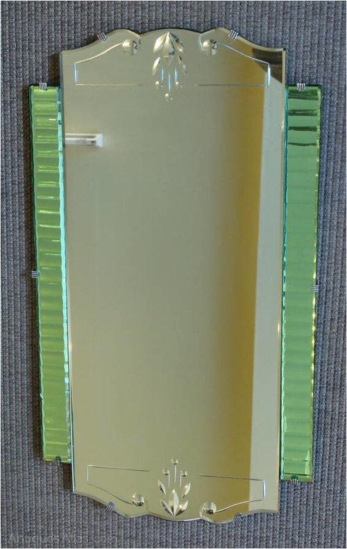 Antiques Atlas - An Exceptional Art Deco Period Wall Mirror