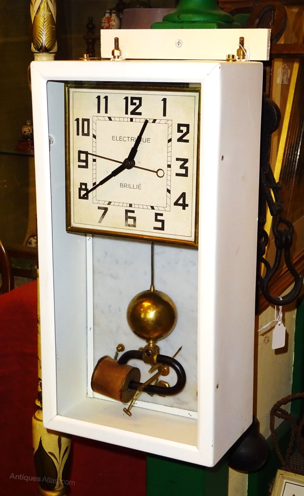 Antiques Atlas - An Impressive Brillié Master Clock as630a1065 / AD