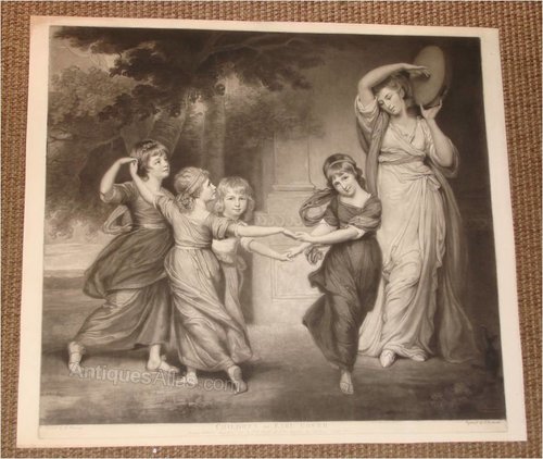 Antiques Atlas - JR Smith 'The Children Of Earl Gower' Mezzotint