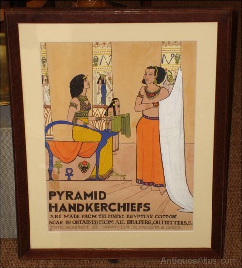 Antiques Atlas - ‘Pyramid Handkerchiefs’, Original Artwork