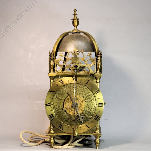 Antiques Atlas - 1st Period English Lantern, House Or Chamber Clock ...