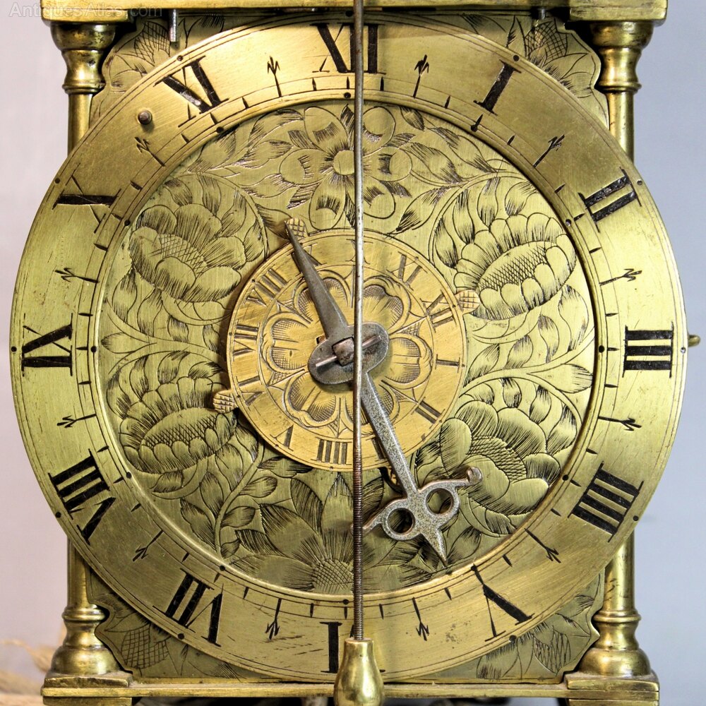 Antiques Atlas - 1st Period English Lantern, House Or Chamber Clock ...