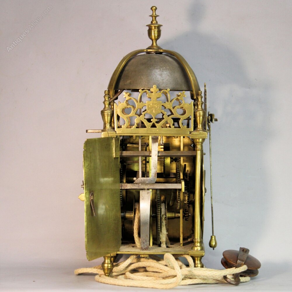 Antiques Atlas - 1st Period English Lantern, House Or Chamber Clock ...