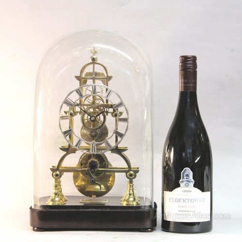 Antiques Atlas - A Rare And Small, English Skeleton Clock By Winter ...