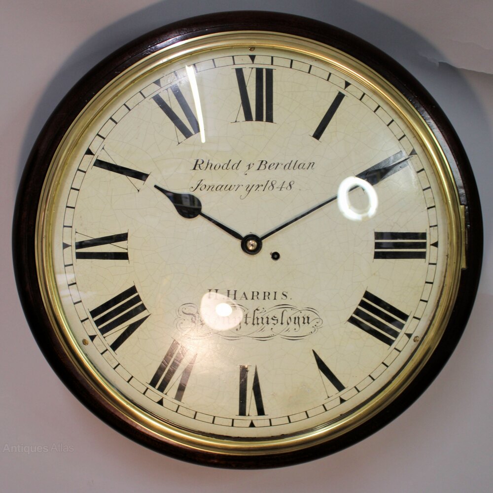 Antiques Atlas - Very Large & Magnificent, Fusee Wall, 'Dial Clock ...