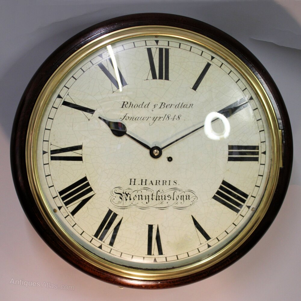 Antiques Atlas - Very Large & Magnificent, Fusee Wall, 'Dial Clock ...