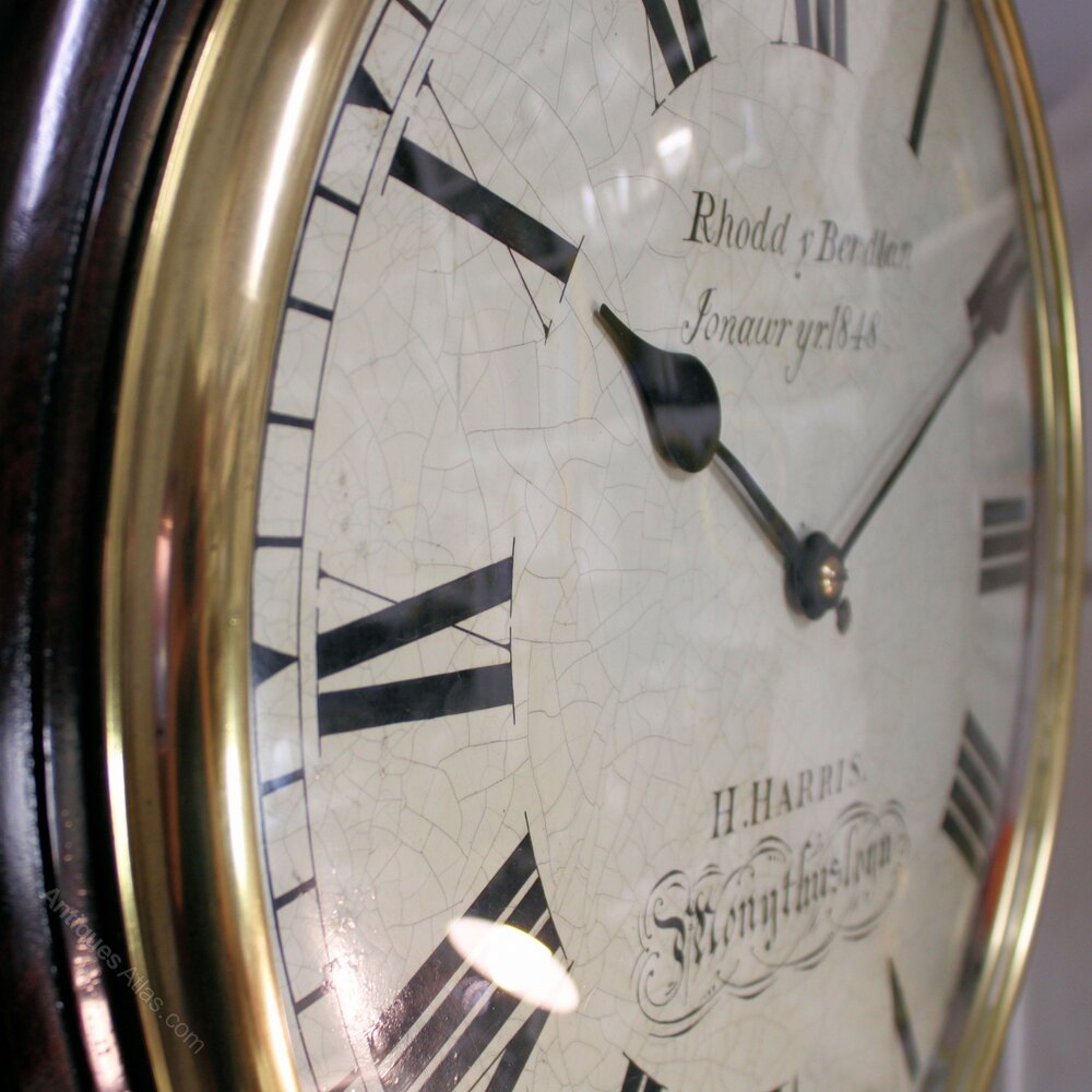 Antiques Atlas - Very Large & Magnificent, Fusee Wall, 'Dial Clock ...