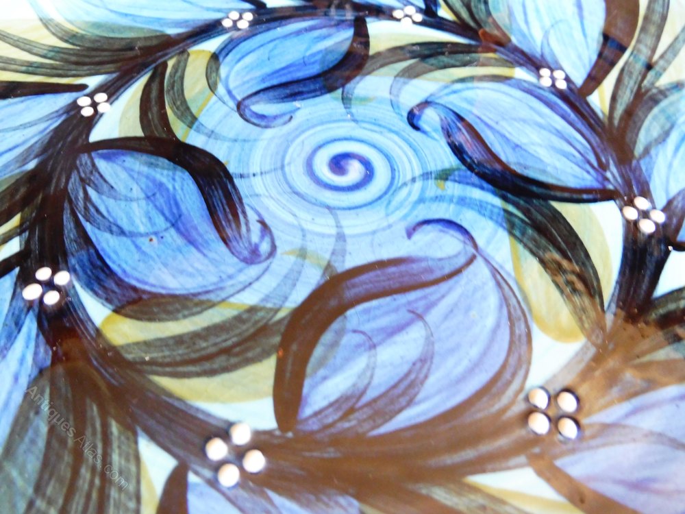 Antiques Atlas - Alvingham Pottery Vintage Glazed Ceramic Plate