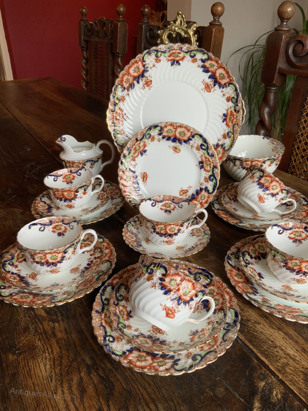 Antiques Atlas - Victorian Staffordshire Imari Tea Set as511a2466 / vf5