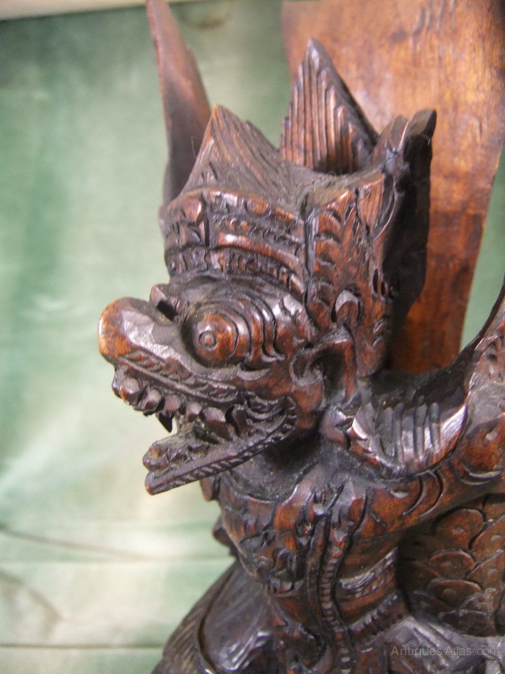 Antiques Atlas - Carved Wood Figure Of Garuda