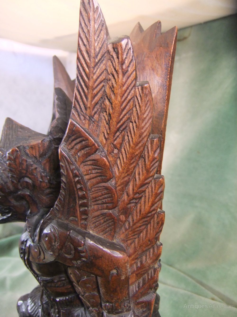 Antiques Atlas - Carved Wood Figure Of Garuda