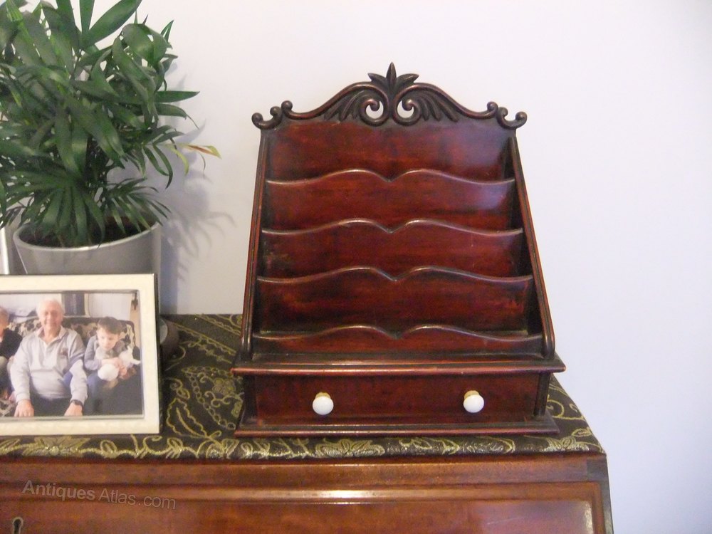 Antiques Atlas - Victorian Mahogany Letter Rack