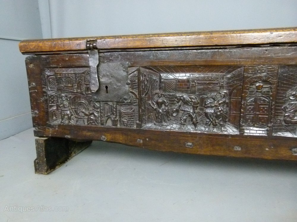 Early 16th Century Oak Parish Chest/ Coffer - Antiques Atlas