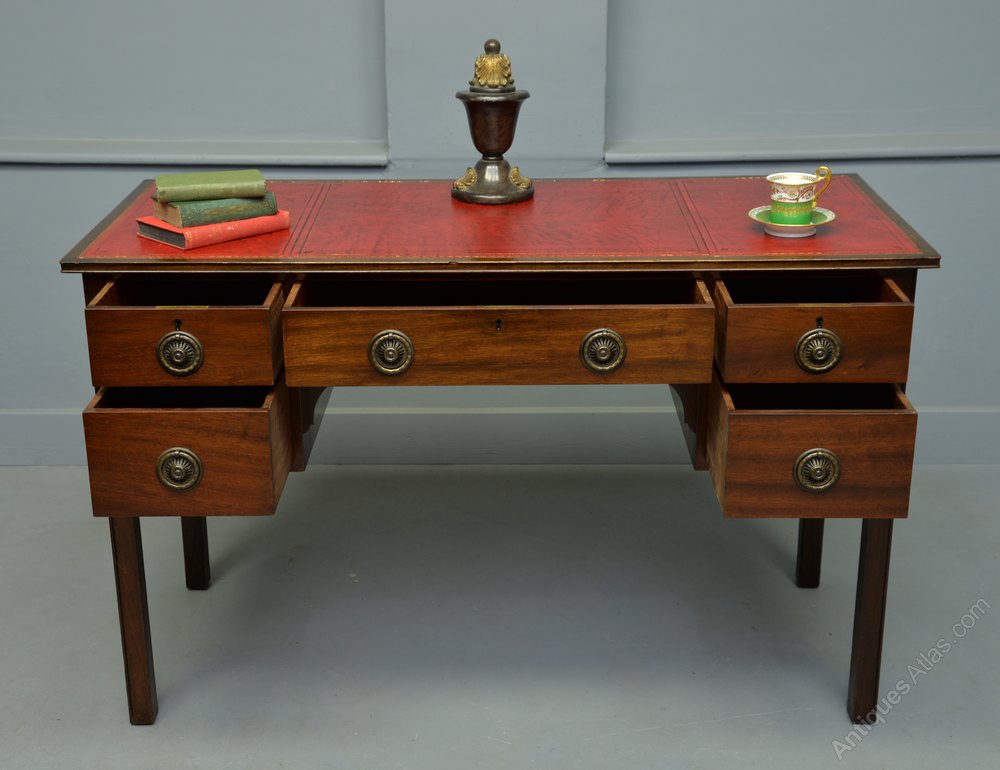 Edwardian Waring & Gillows Mahogany Desk - Antiques Atlas