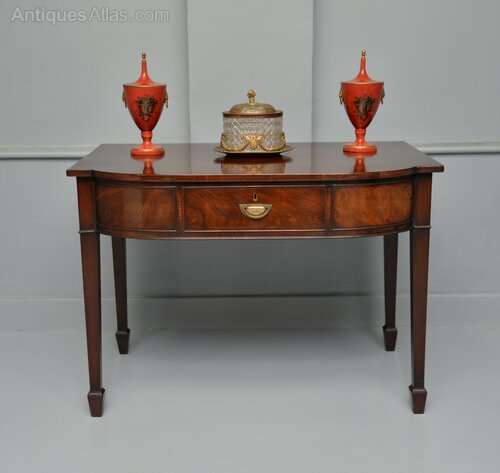 Mahogany Breakfront D-Shaped Console Side Table as510a759 - Antiques Atlas