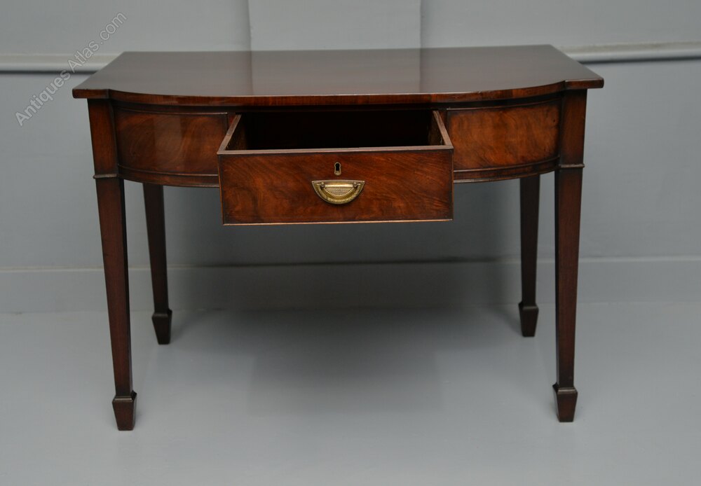 Mahogany Breakfront D-Shaped Console Side Table as510a759 - Antiques Atlas