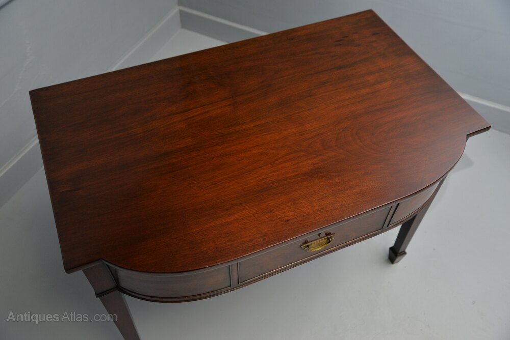 Mahogany Breakfront D-Shaped Console Side Table as510a759 - Antiques Atlas