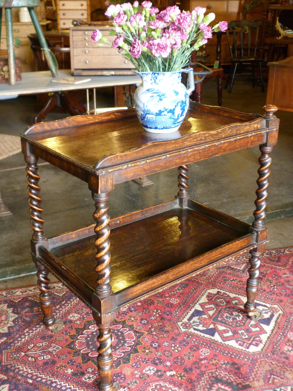 Vintage Oak Tea Trolley - Antiques Atlas