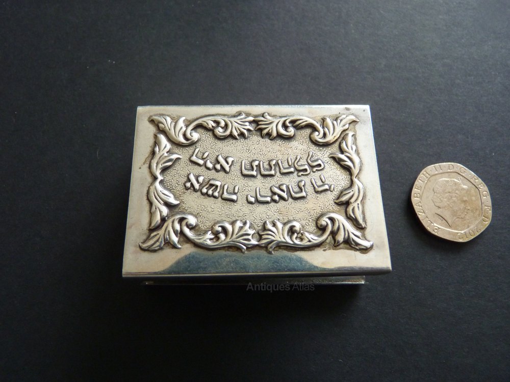 Antiques Atlas - Silver Matchbox Holder