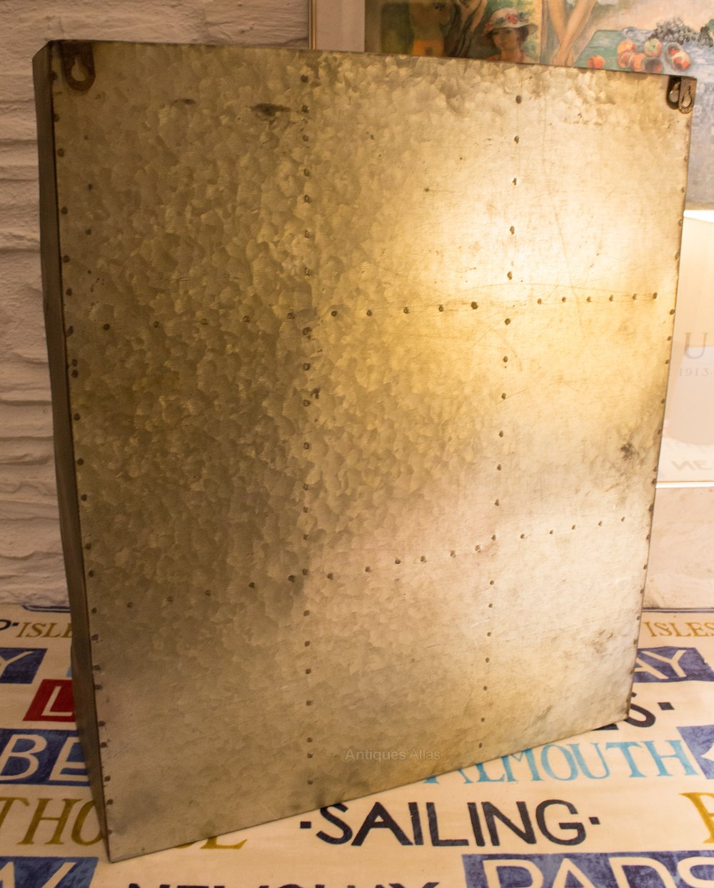 Antiques Atlas - Galvanised Steel Wall Pockets. Industrial Antiques ...
