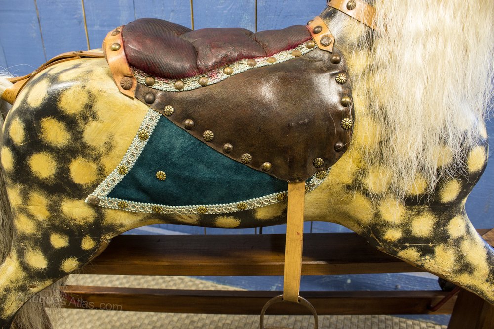 Antiques Atlas - Large Vintage Rocking Horse. Early 20thC.