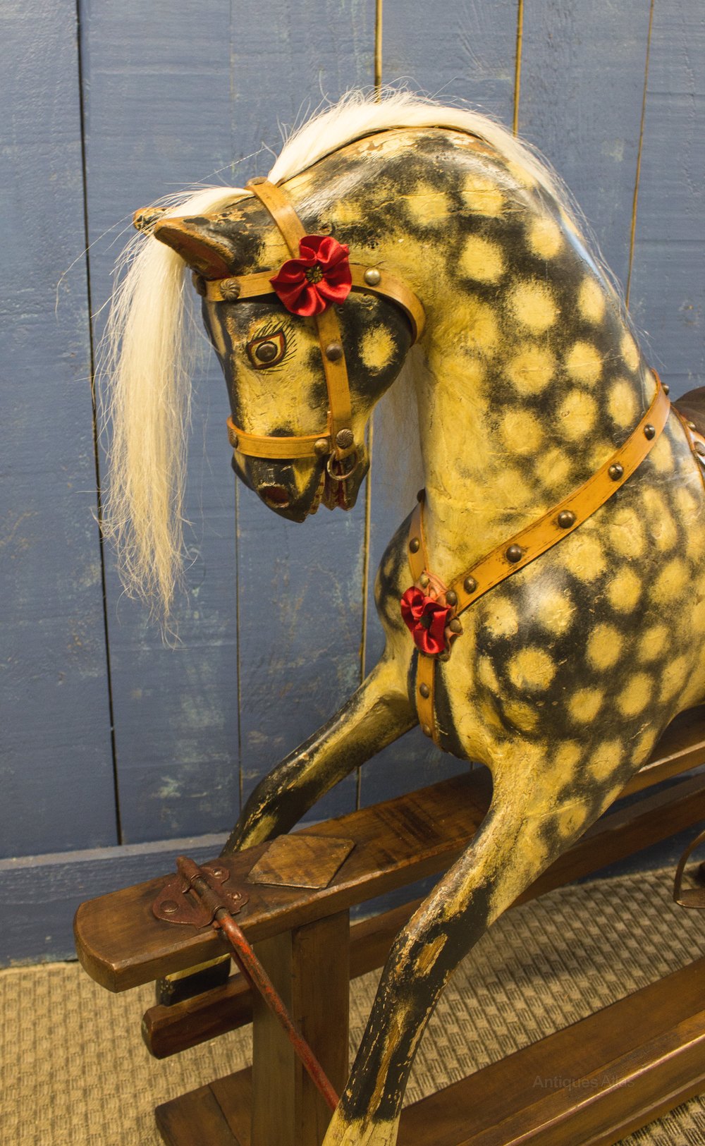 Antiques Atlas - Large Vintage Rocking Horse. Early 20thC.