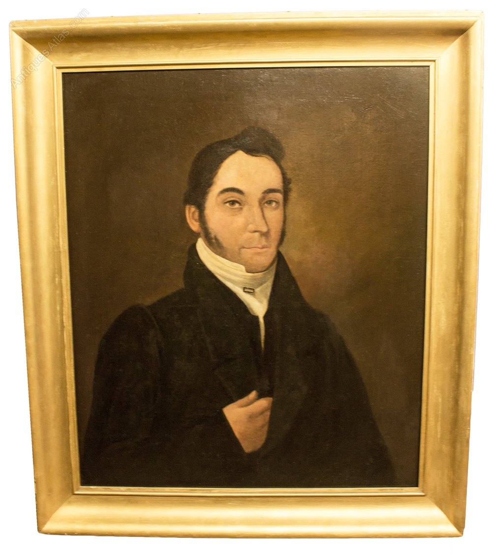 Antiques Atlas - Portrait Of A Gentleman. Regency Oil On Canvas