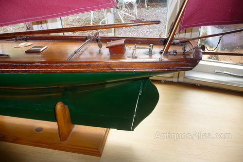 Antiques Atlas - Vintage 60"long Model Fishing Ketch Cawl