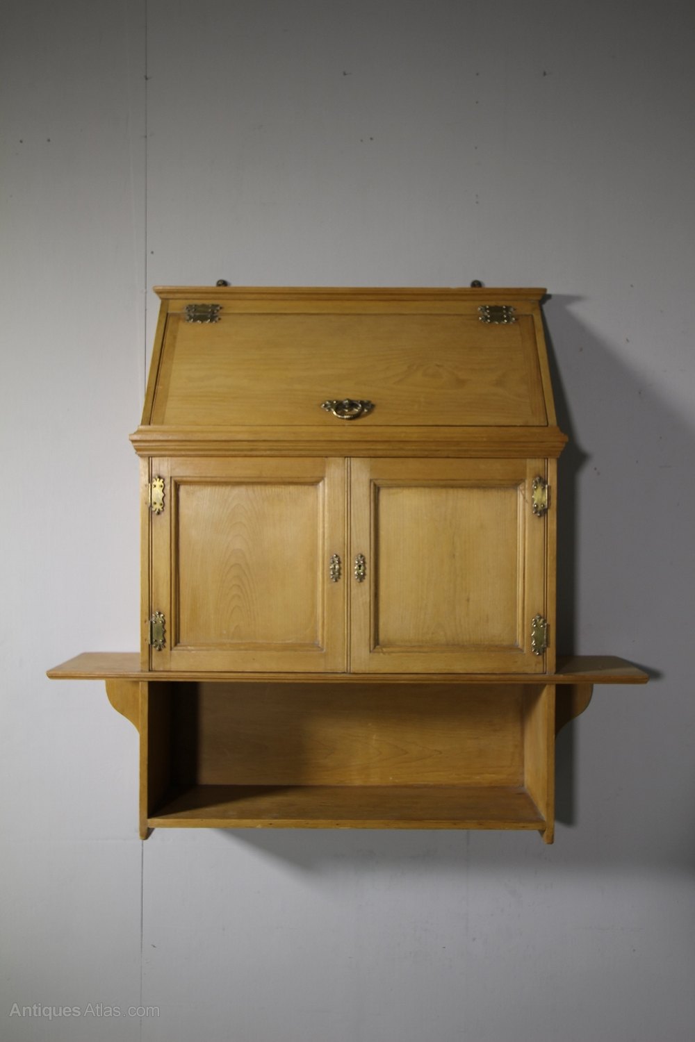 19th Century Antique Pine Wall Cabinet as111a6627 - Antiques Atlas